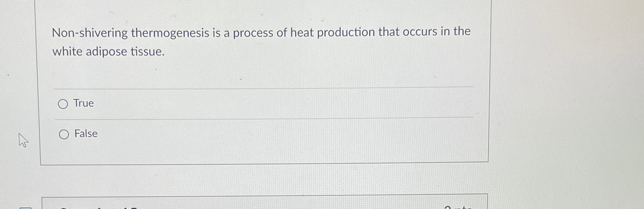 Solved Non-shivering thermogenesis is a process of heat | Chegg.com