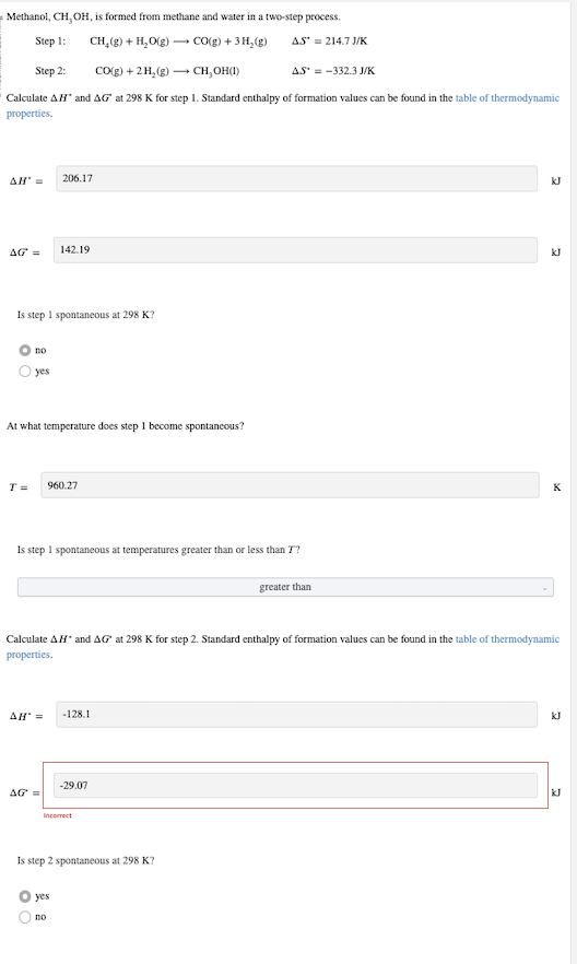 Solved ONLY NEED HELP FOR THE WRONG ANSWSER (BOXED RED) | Chegg.com