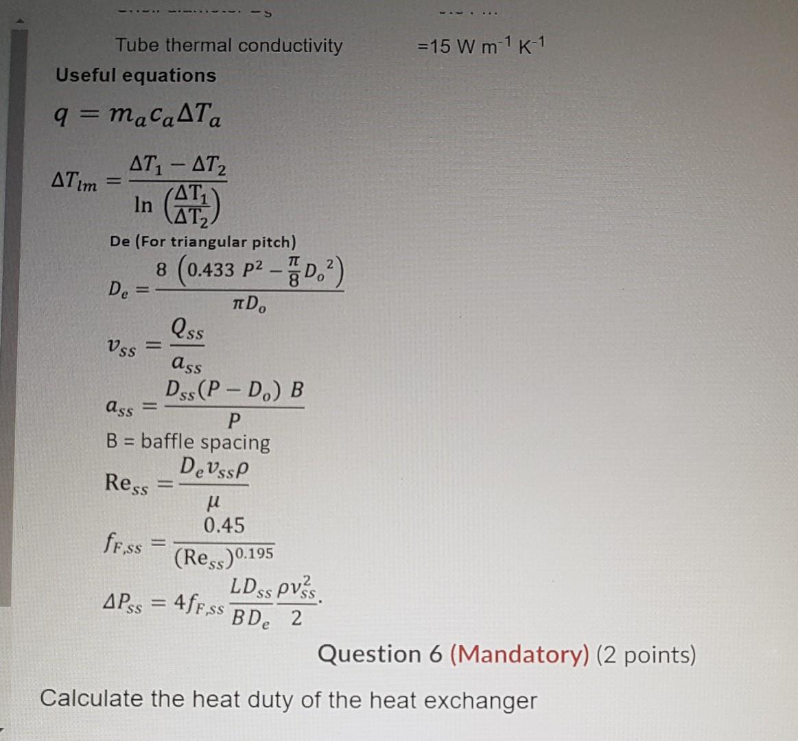 Solved A dairy company is using a shell and tube heat | Chegg.com