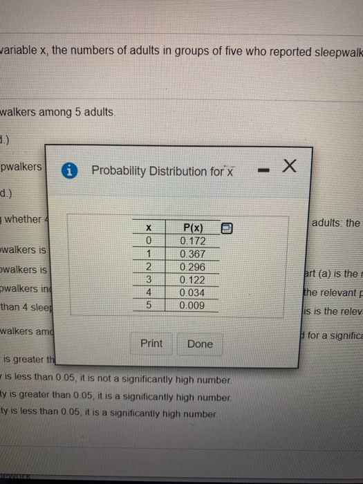 Solved The accompanying table describes a random variable X, | Chegg.com