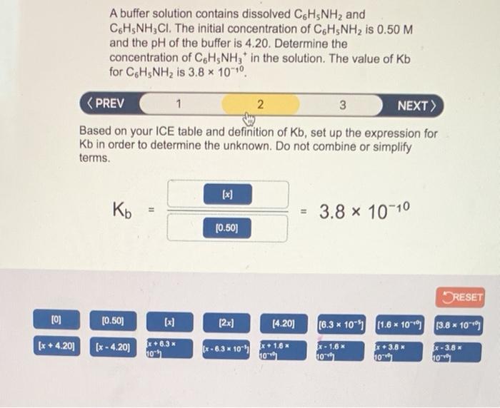 Solved A buffer solution contains dissolved C6H5NH2 and | Chegg.com