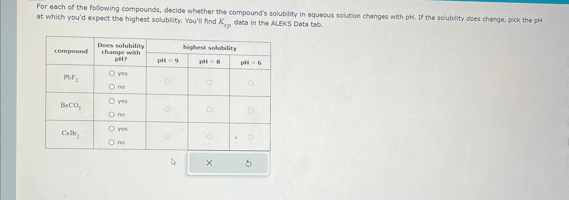 Solved For each of the following compounds, decide whether | Chegg.com