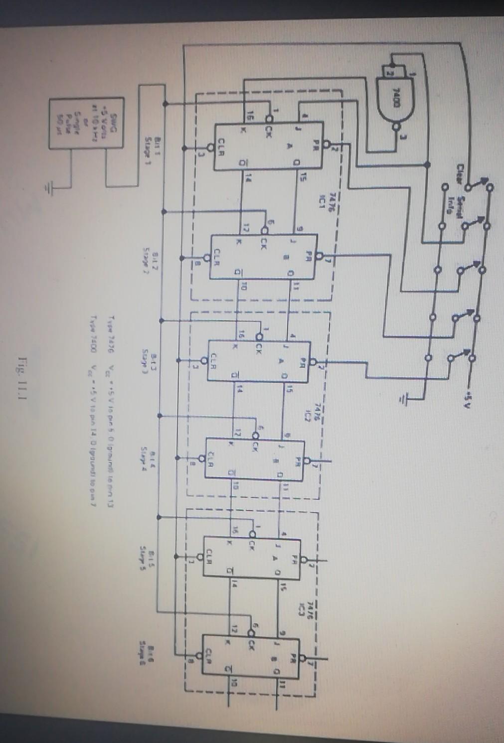 EXP #11: SHIFT REGISTER USING JK FLIP-FLOPS | Chegg.com