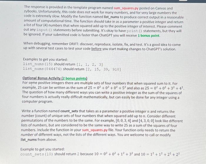 Solved debug the given code in first pic and use it to solve | Chegg.com