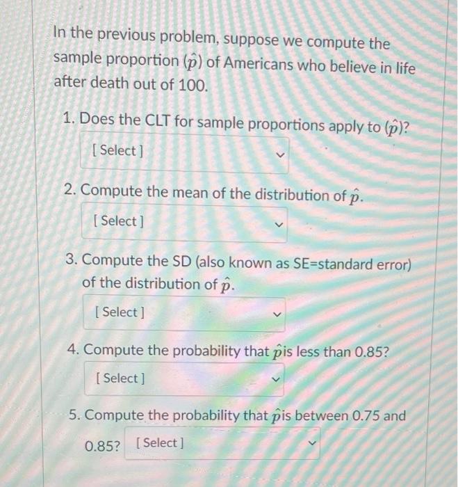 Solved does clt apply?compute the mean of | Chegg.com