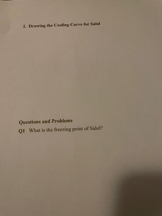 Solved Instructor B. Graphing a Cooling Curve 1. Time (min) | Chegg.com