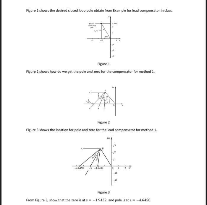 Solved Figure 3 shows the location for pole and zero for the | Chegg.com