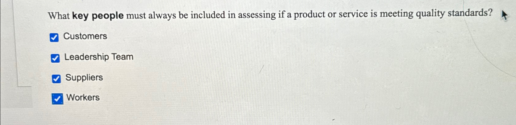 Solved What key people must always be included in assessing | Chegg.com