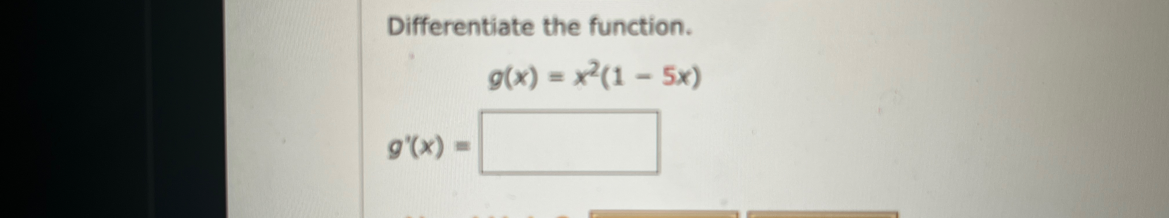 Solved Differentiate the | Chegg.com