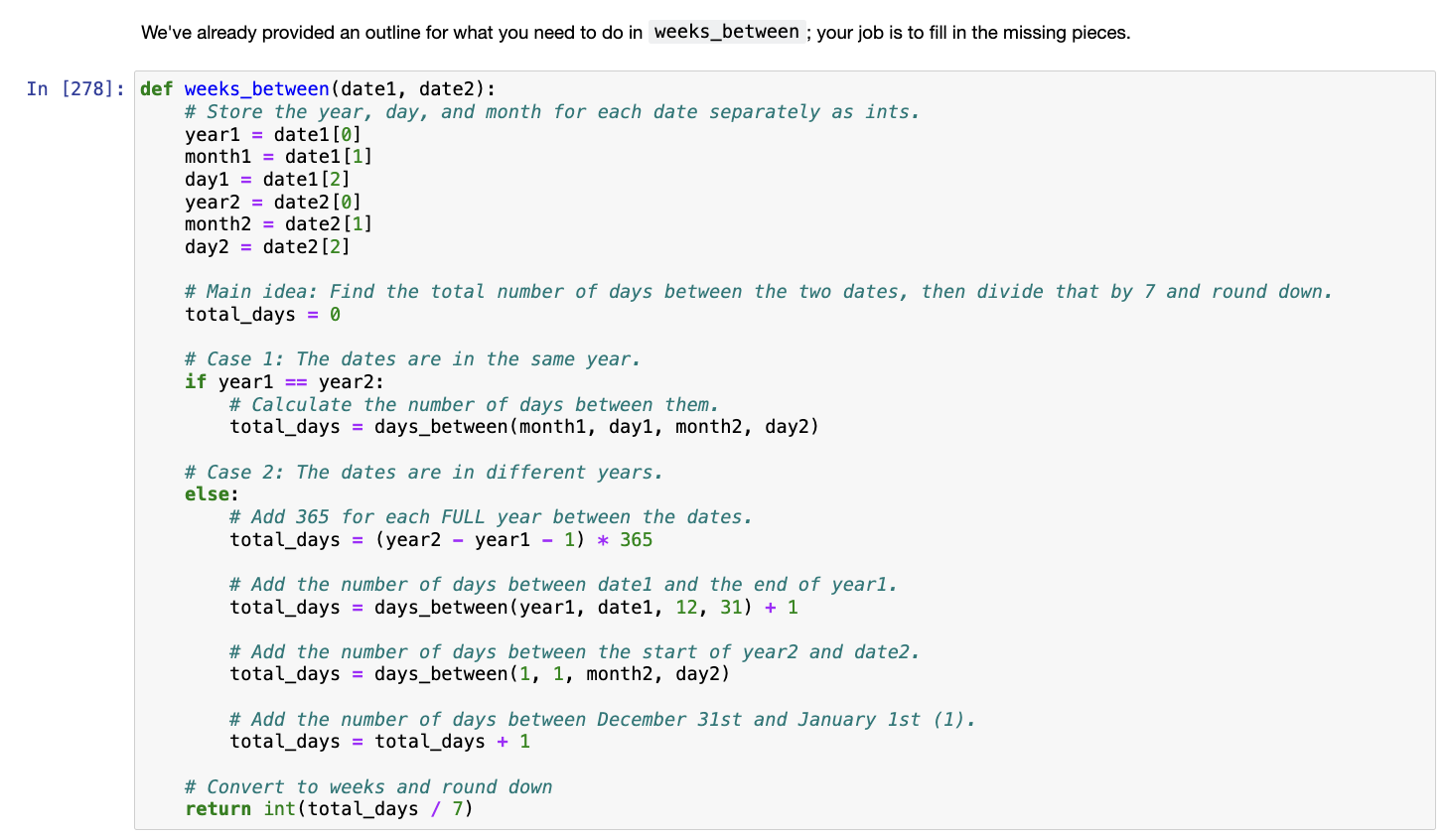 Solved We've already provided an outline for what you need | Chegg.com