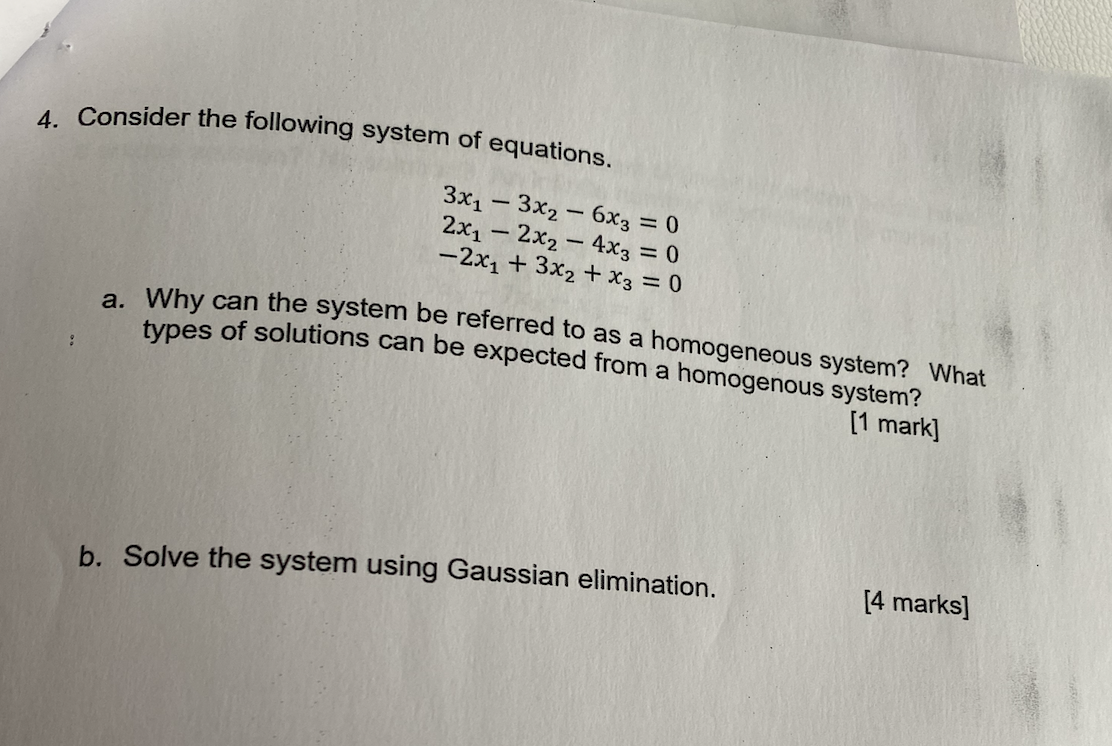 Solved Consider the following system of | Chegg.com