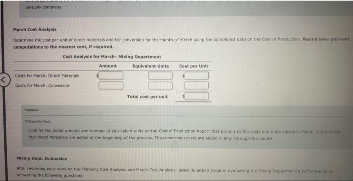 Solved Fnit of Dreduction Reoorts Mraing DevartmentTotal | Chegg.com