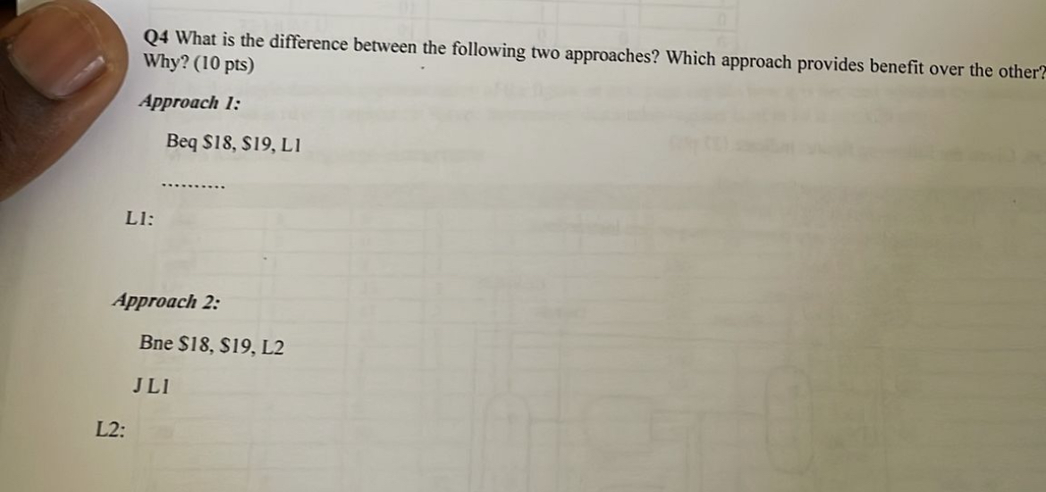 Solved Q4 ﻿What is the difference between the following two | Chegg.com