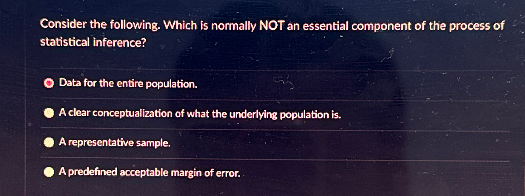 Solved Consider the following. Which is normally NOT an | Chegg.com