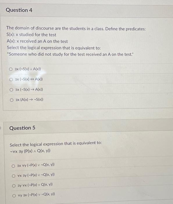 Solved Select the argument that is invalid. p∨q∧p∧¬q¬q | Chegg.com