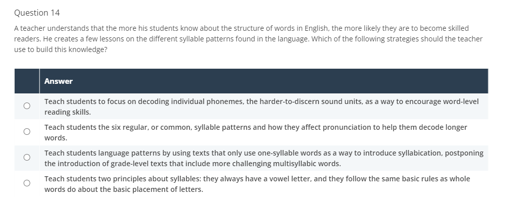 Solved Question 14A teacher understands that the more his | Chegg.com