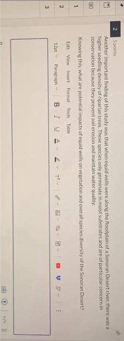 Solved 5 points Another important finding of this study was | Chegg.com