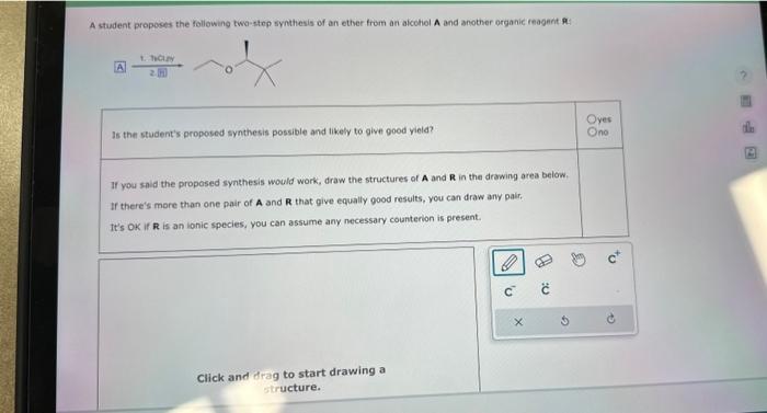 Solved A student proposes the foliowing two-step synthesis | Chegg.com