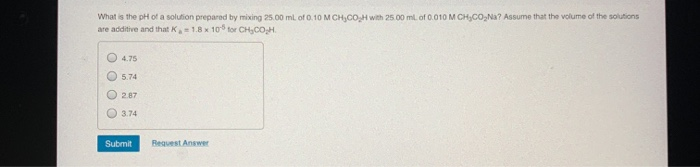 Solved Which of the following solutions is a good buffer | Chegg.com