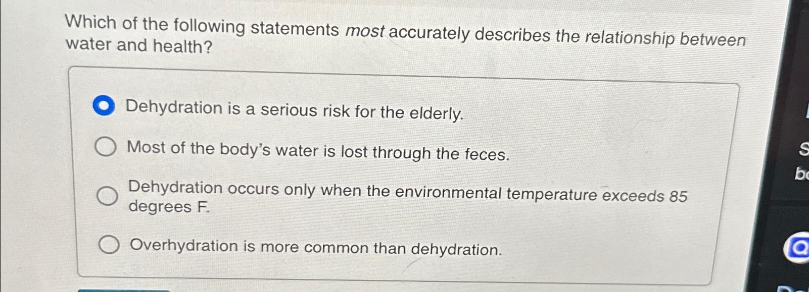 Solved Which of the following statements most accurately | Chegg.com