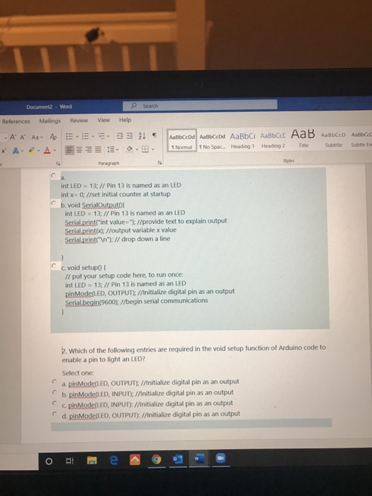 Solved Document2 - Word Search References Mailings Review | Chegg.com