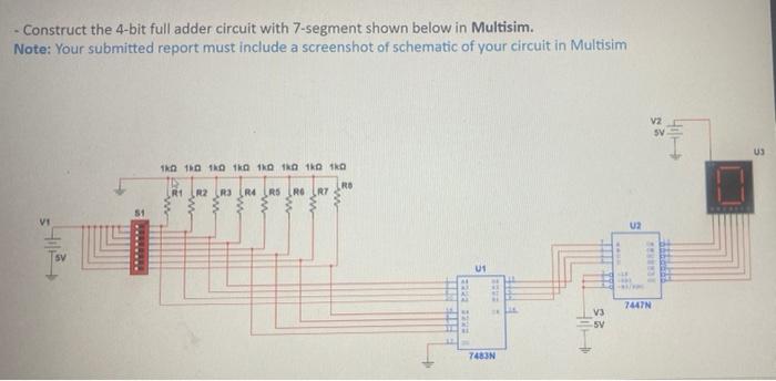 Solved USE MULTISM to create the first circuit and then | Chegg.com