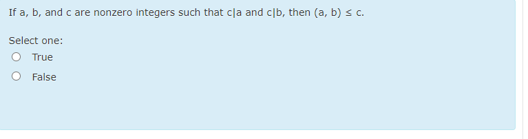 Solved If a,b, ﻿and c ﻿are nonzero integers such that c|a | Chegg.com