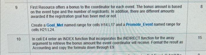 Solved 9 First Resource offers a bonus to the coordinator | Chegg.com