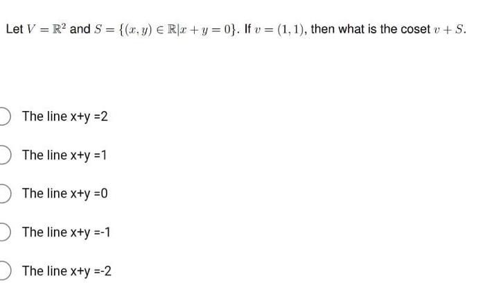 Solved Let B be a subset of R5. Which of the following | Chegg.com Solved Let B be a subset of R5. Which of the following | Chegg.com