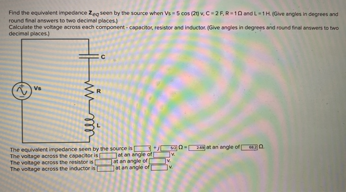 Solved Find the equivalent impedance Zeq seen by the source | Chegg.com