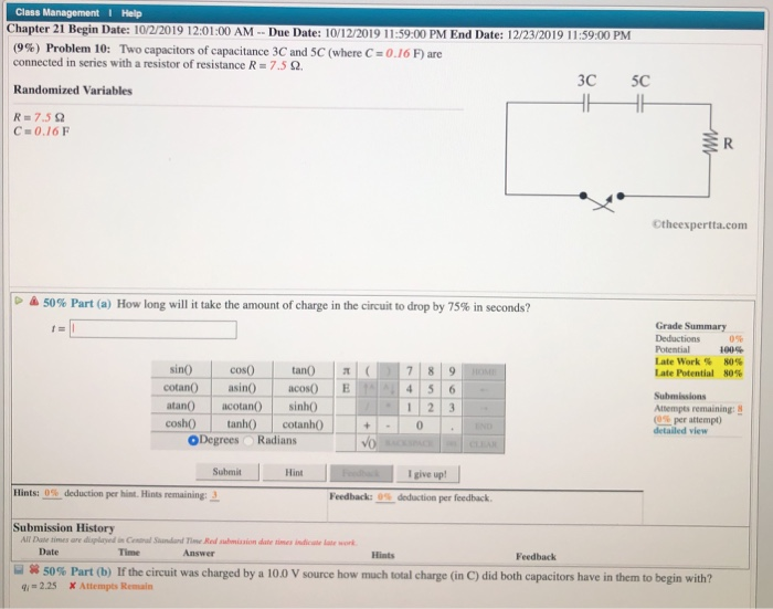 Solved Class Management Help Chapter 21 Begin Date: | Chegg.com