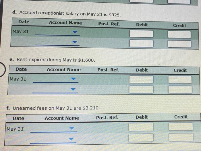 Solved Comprehensive Problem 1 Part 4 and Part 6: The | Chegg.com
