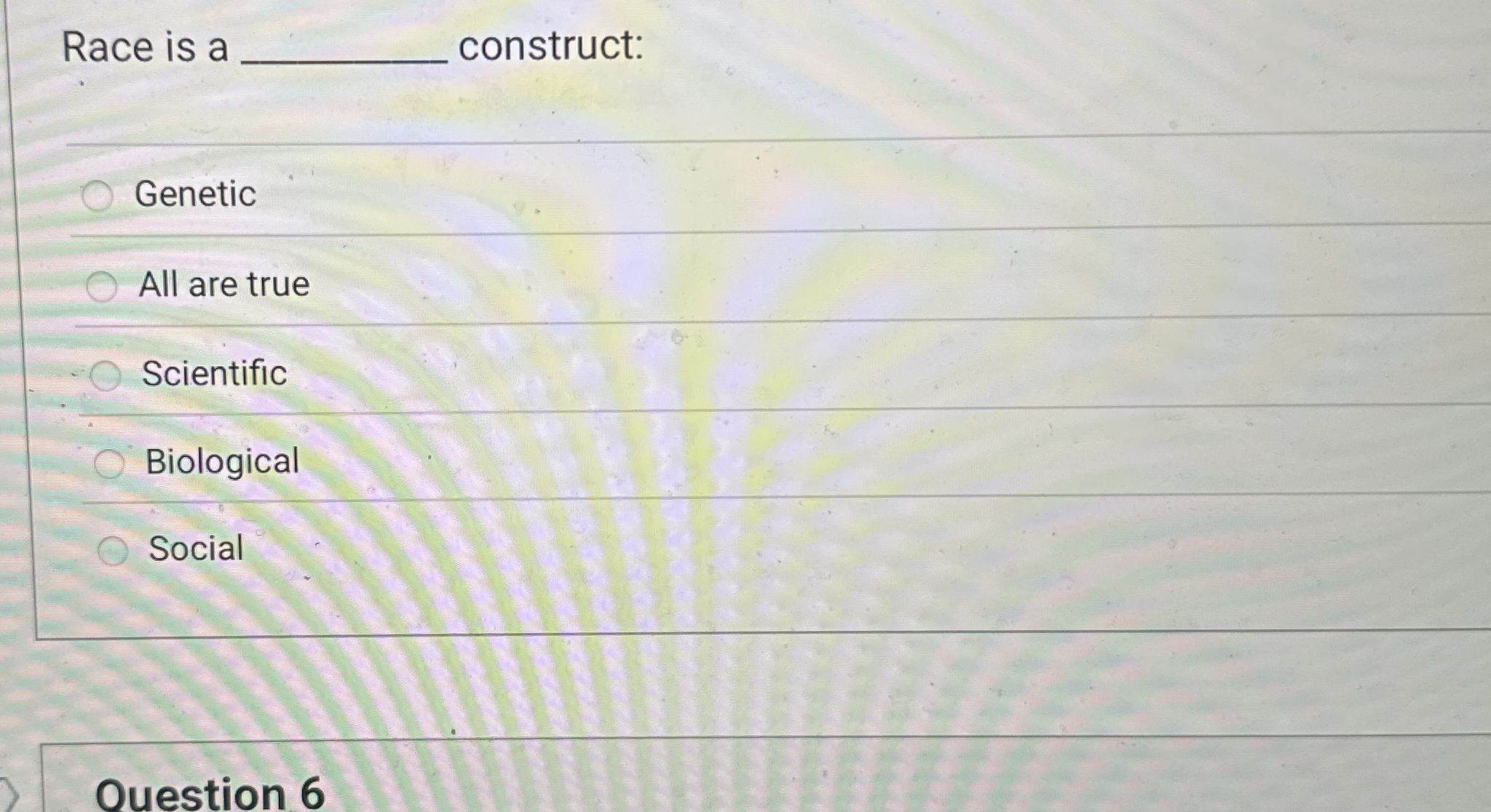 Solved Race is aconstruct:GeneticAll are | Chegg.com