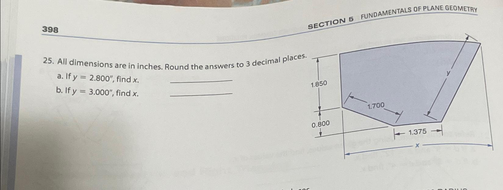 Solved 398SECTION 5 ﻿FUNDAMENTALS OF PLANE GEOMETRY25. ﻿All | Chegg.com