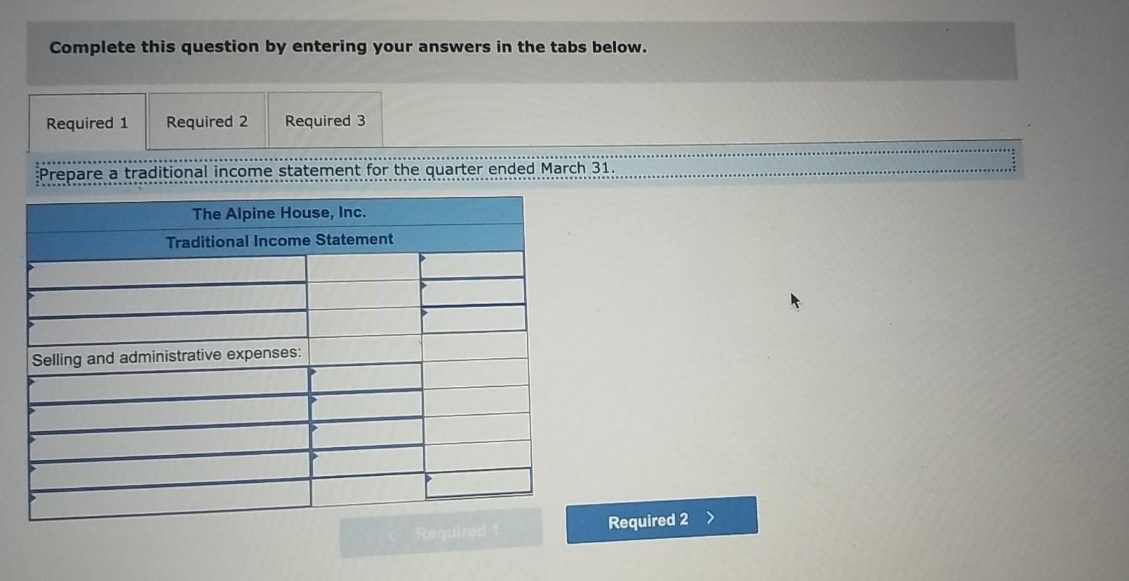 Solved Exercise 1-15 Traditional and Contribution Format | Chegg.com