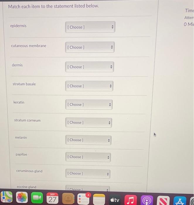 Solved Match each item to the statement listed below. | Chegg.com
