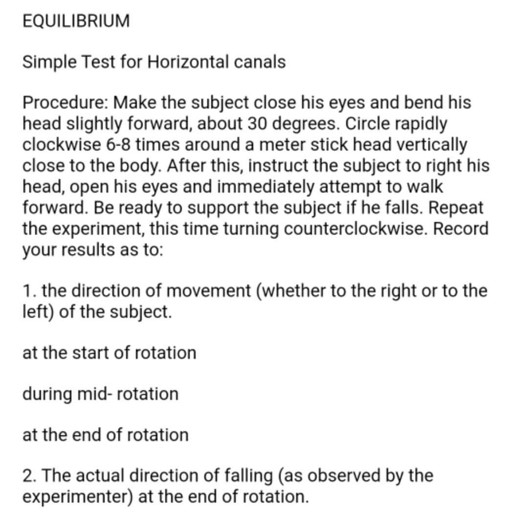EQUILIBRIUM Simple Test for Horizontal canals | Chegg.com