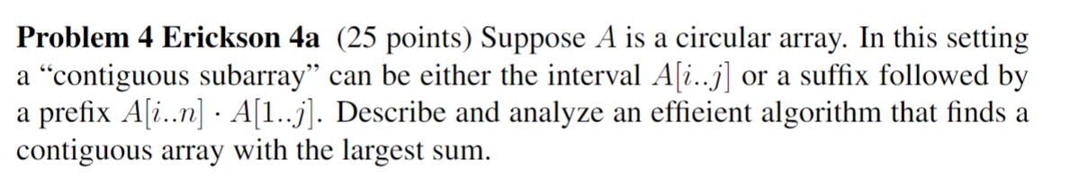 Solved Suppose A ﻿is a circular array. In this settinga | Chegg.com