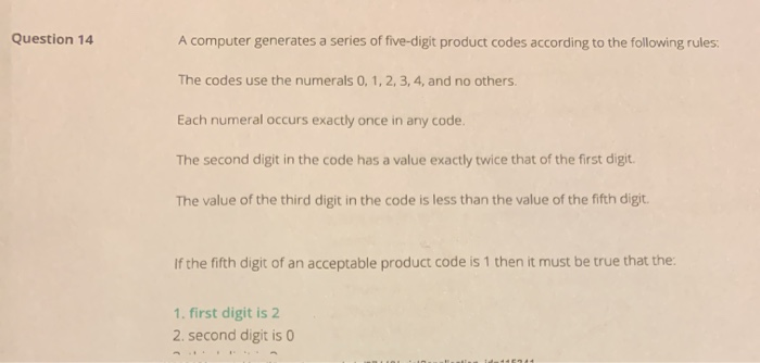 Solved Question 14 A Computer Generates A Series Of 