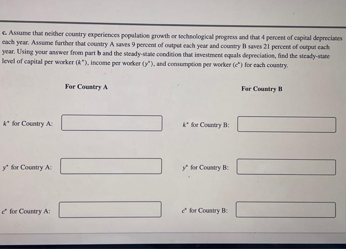 Solved Country A and country B both have the production | Chegg.com