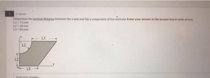 Solved 3 17 points Determine the vertical distance between | Chegg.com