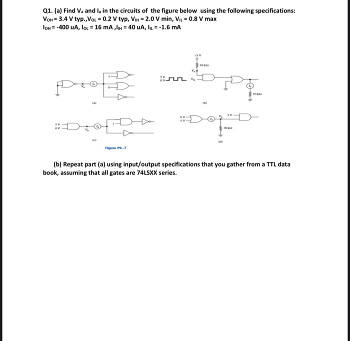 Solved Q1. (a) Find Va and la in the circuits of the figure | Chegg.com