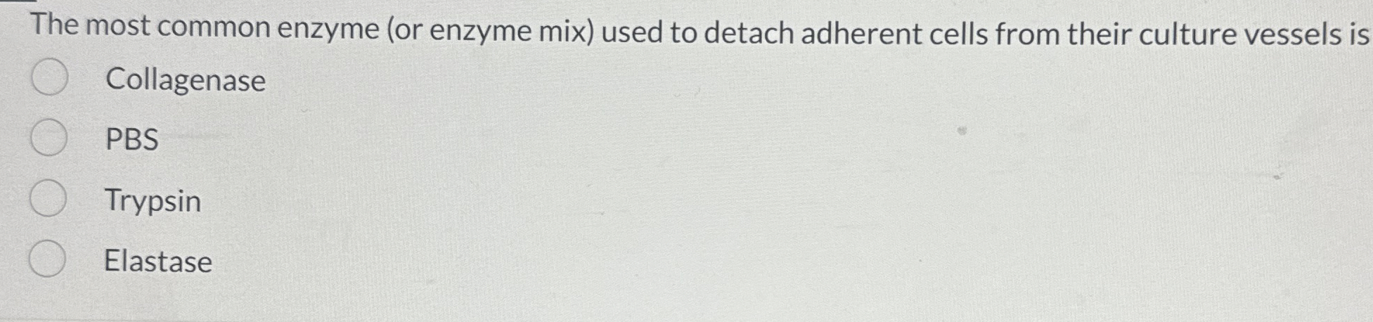 Solved The most common enzyme (or enzyme mix) ﻿used to | Chegg.com