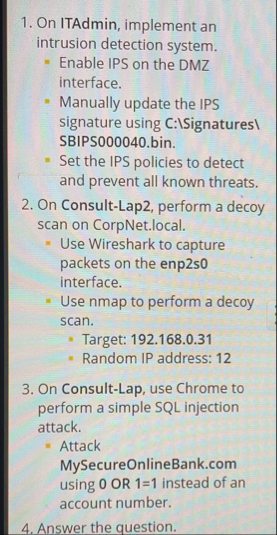 Solved On ITAdmin, implement an intrusion detection | Chegg.com