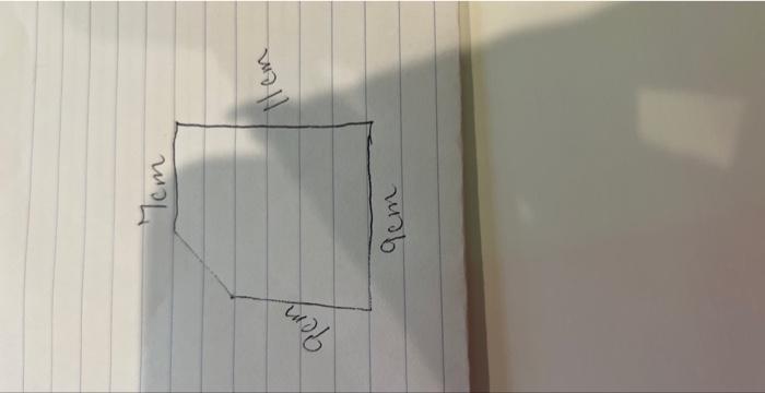 Solved looking for the area of this shape and a description | Chegg.com