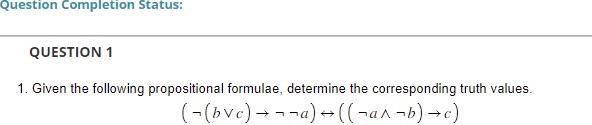 1. Given the following propositional formulae, | Chegg.com