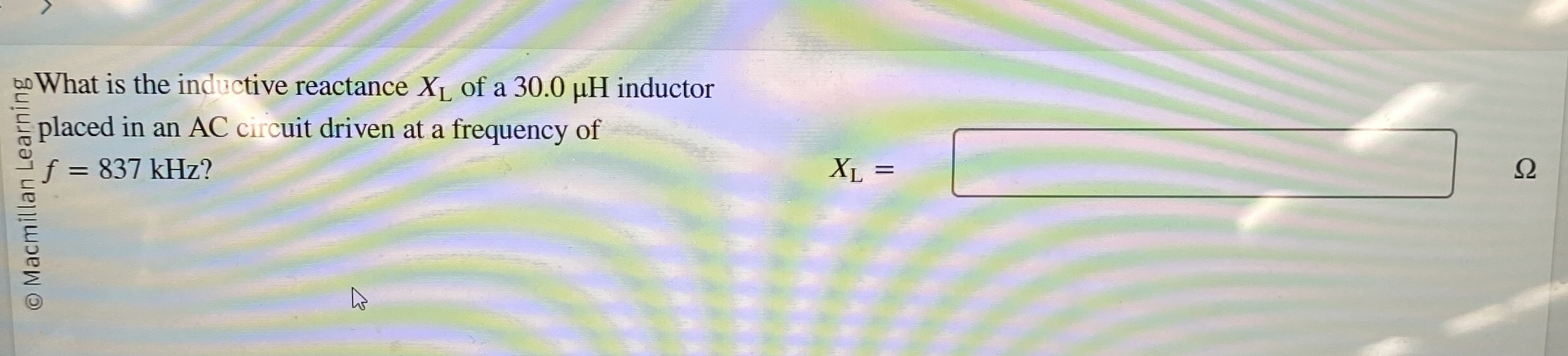 Solved 20 ﻿what Is The Inductive Reactance Xl ﻿of A 30 0μh