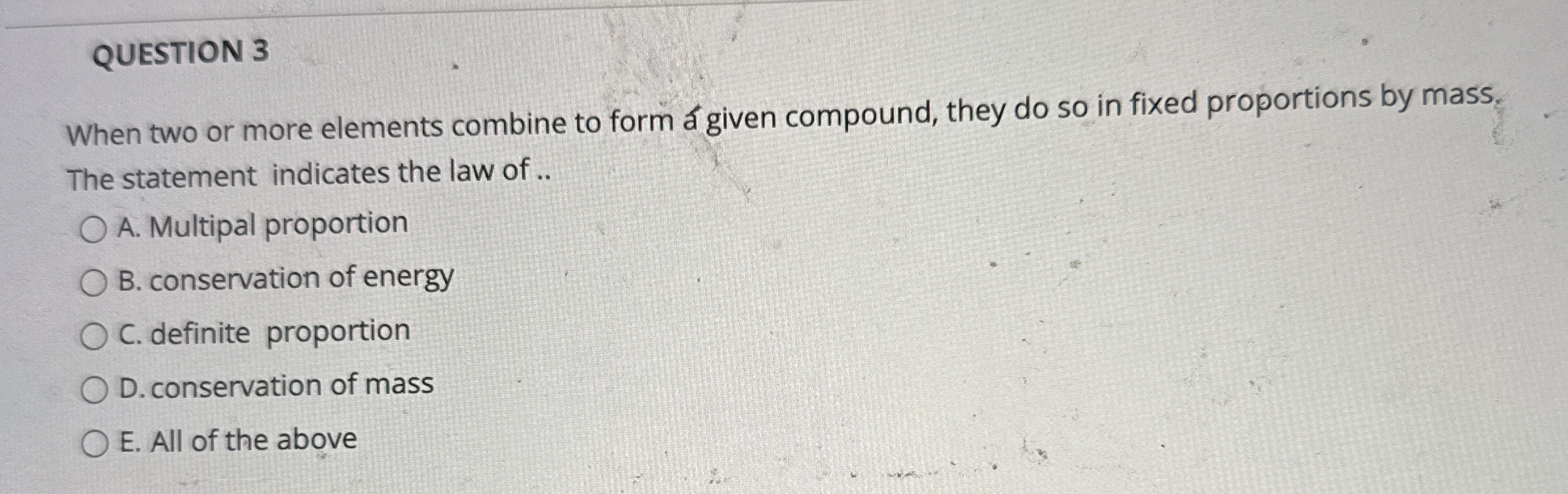 Solved QUESTION 3When two or more elements combine to form á | Chegg.com