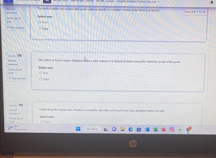 Solved The perfect teader rule requires that goods conform | Chegg.com