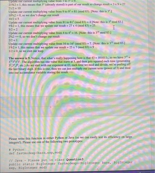 Solved fashion. The problem can be solved with similar | Chegg.com